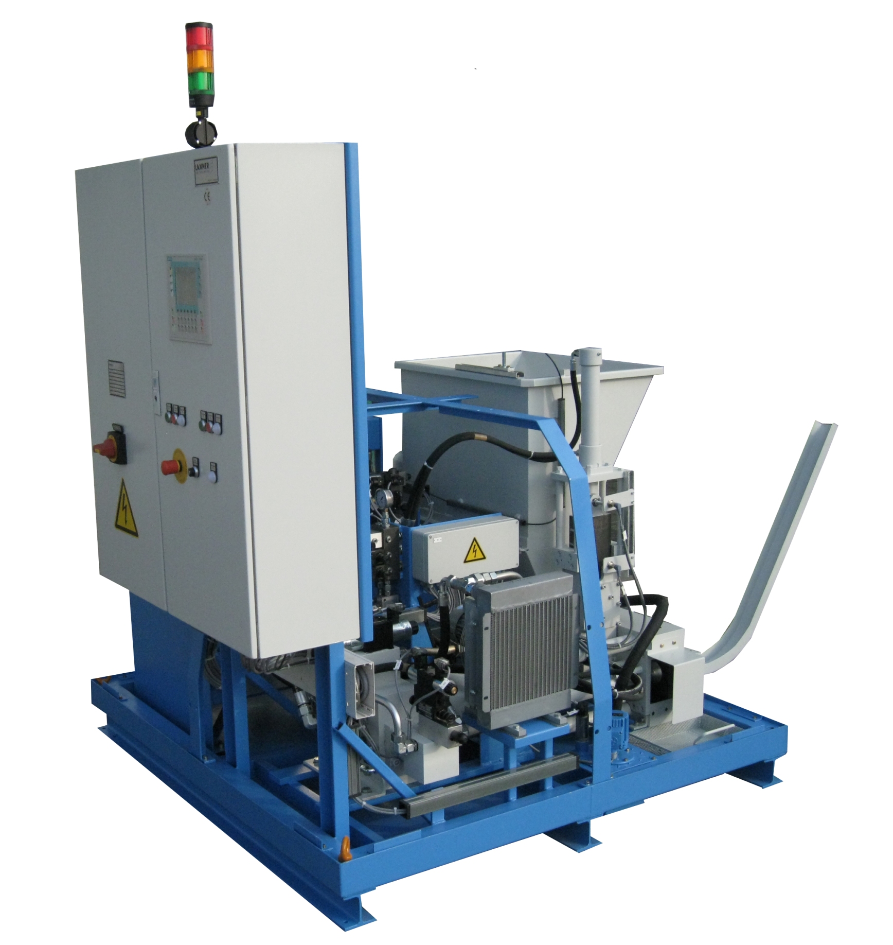 Essoreuse à copeaux, broyeurs à copeaux, presses à briquettes et cribles